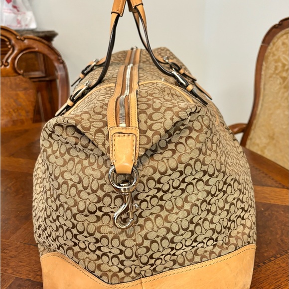 Coach Bags Coach Leathercanvas Duffel Oversized Bag Xxl Poshmark